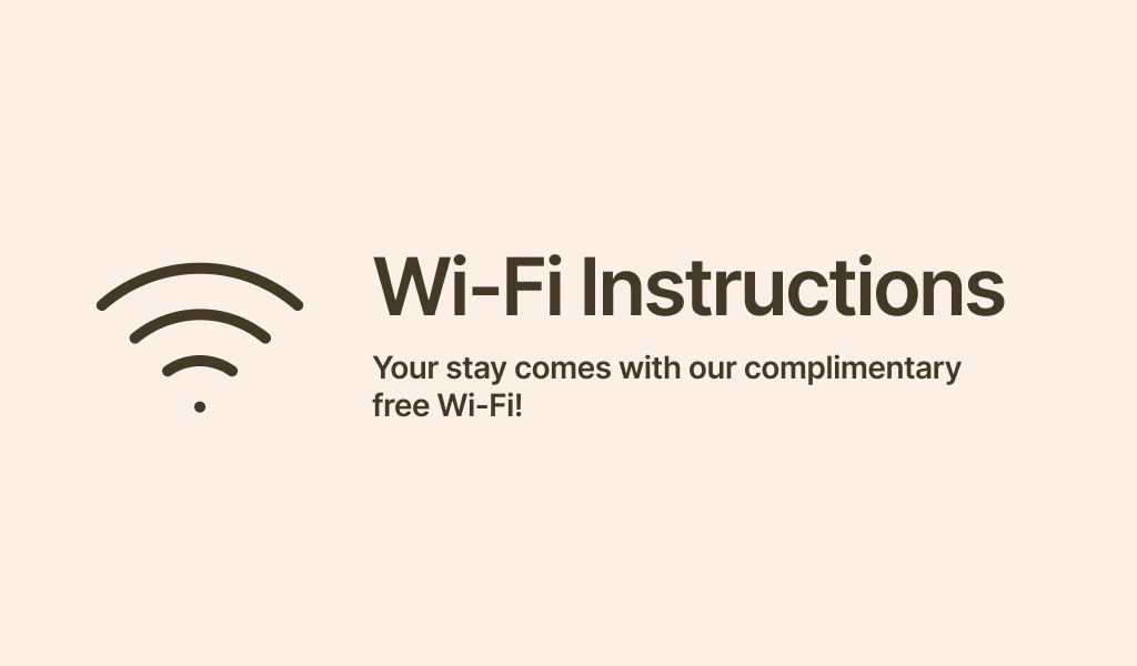 Wi-Fi Instructions